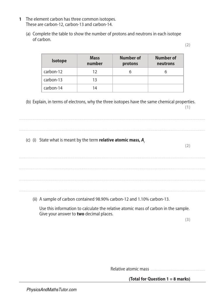 Atomic Structure 2 QP | PDF | Atoms | Proton