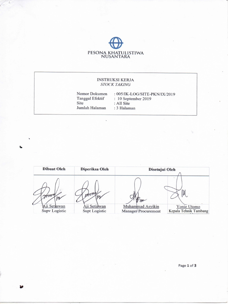 IK - 05 Stock Taking | PDF