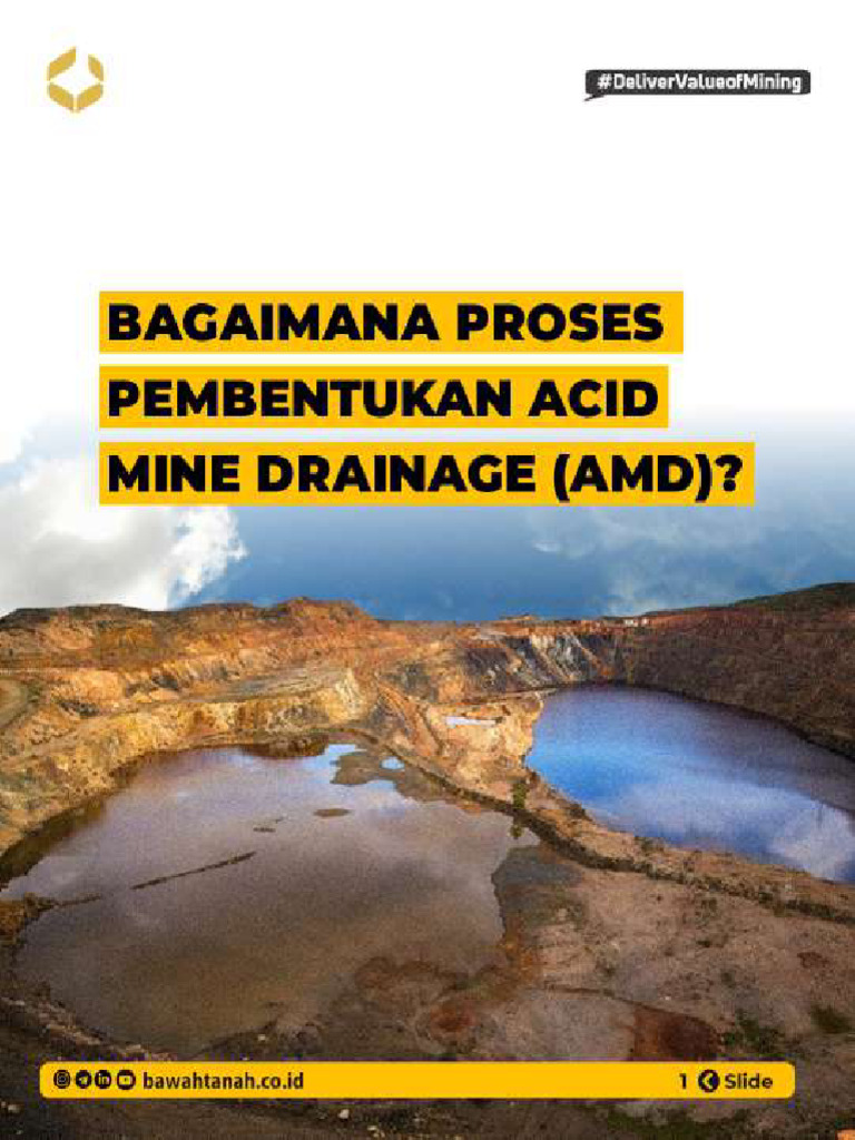 Bagaimana Proses Pembentukan Acid Mine Drainage (AMD) | PDF