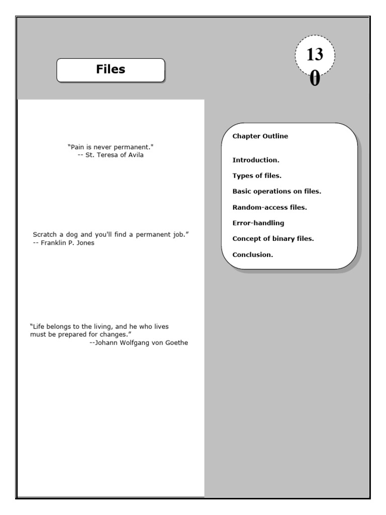 Lesson13 Files | PDF | Computer File | Computer Data Storage