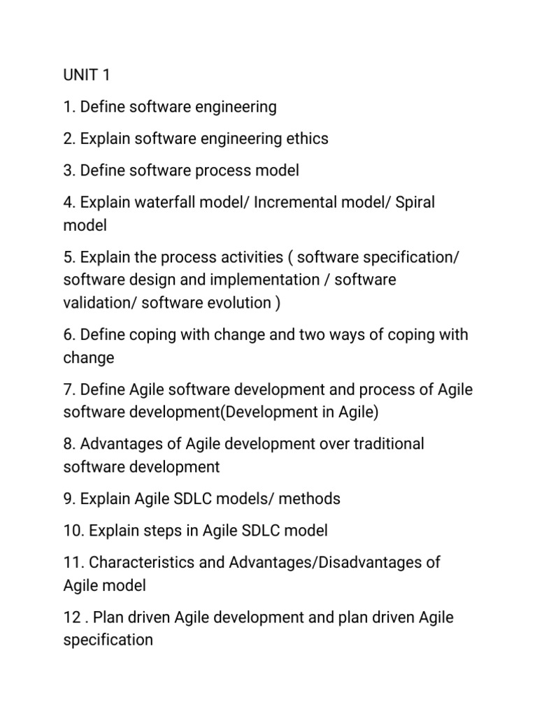 Software Engineering Question Bank | PDF | Interface (Computing) | Use Case