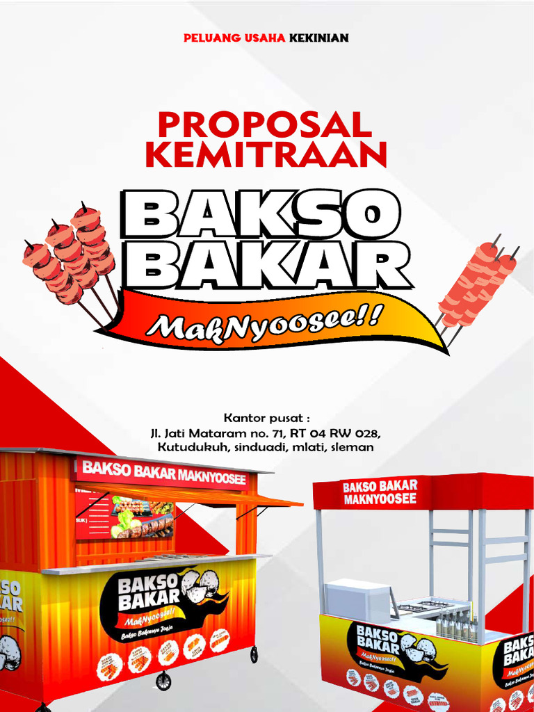 Proposal Bakso Bakar Maknyoosee | PDF