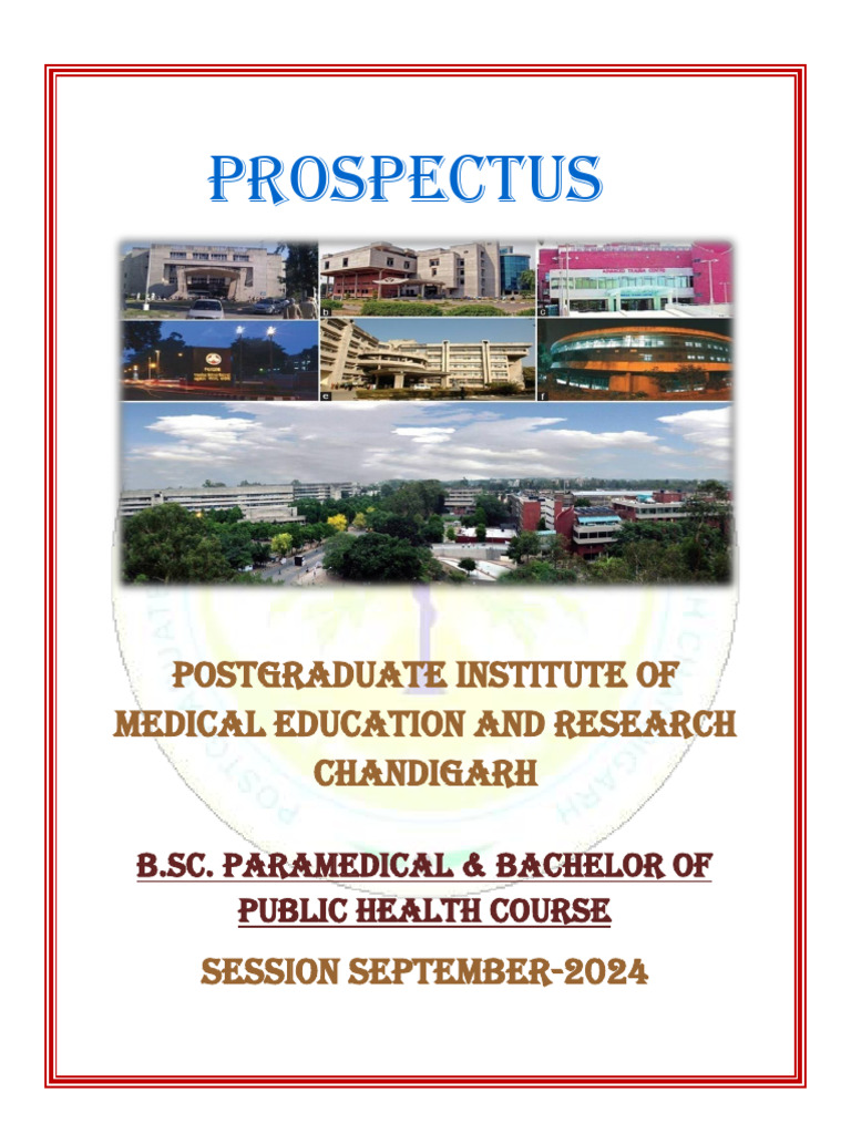 Prospectus: Postgraduate Institute of Medical Education and Research ...