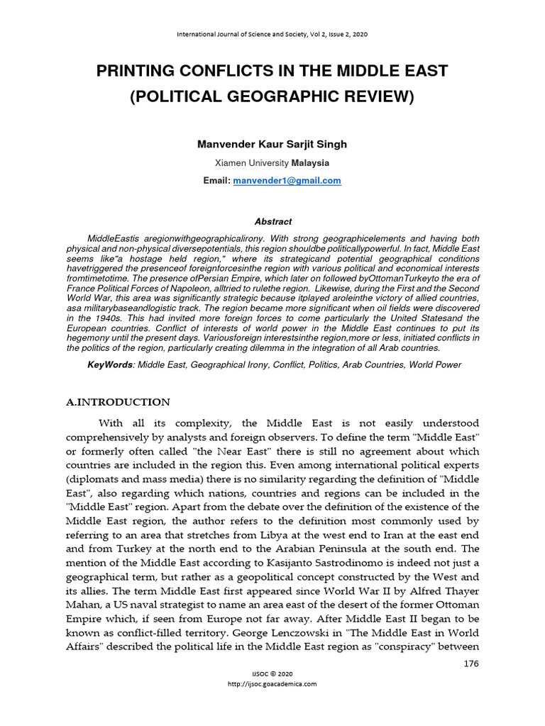 Political Geography of Middle East Conflicts | PDF | Iraq | Geopolitics
