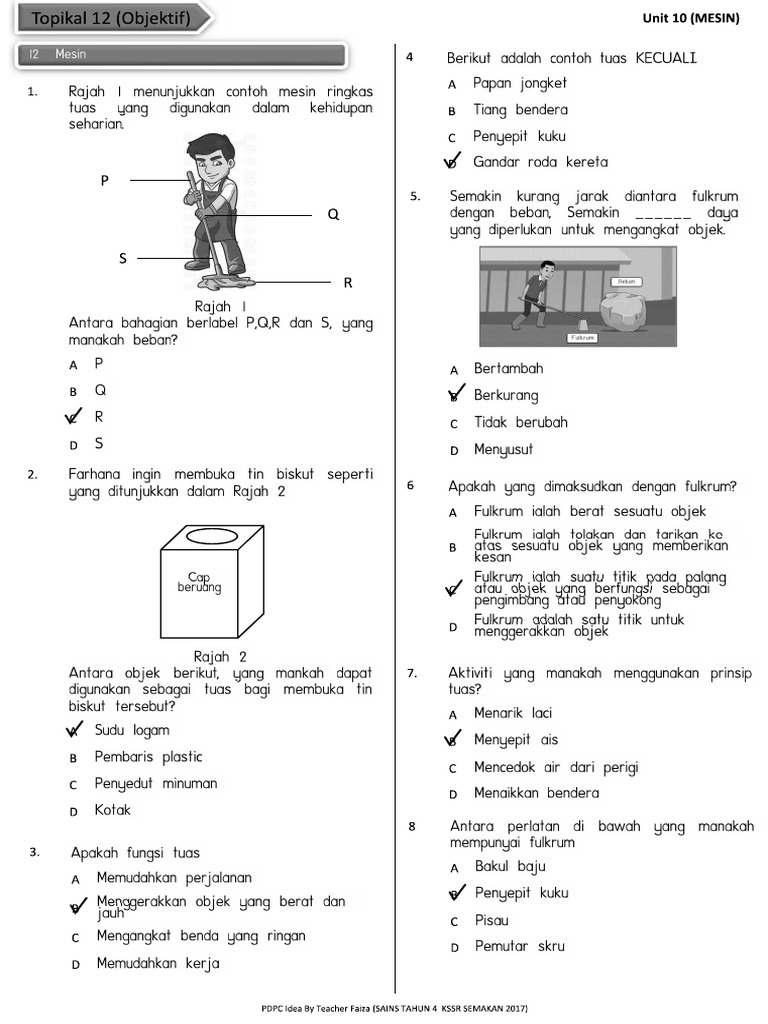 Mesin - Latihan Objektif | PDF