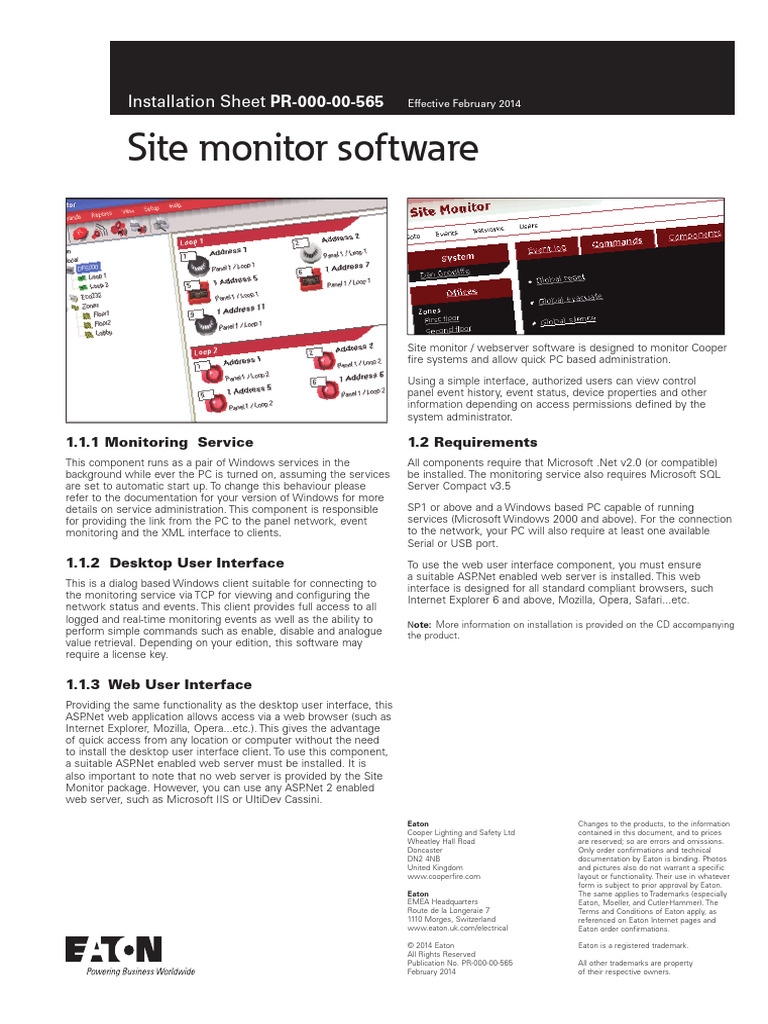Eaton Site Monitor Software Overview | PDF | World Wide Web | Internet ...