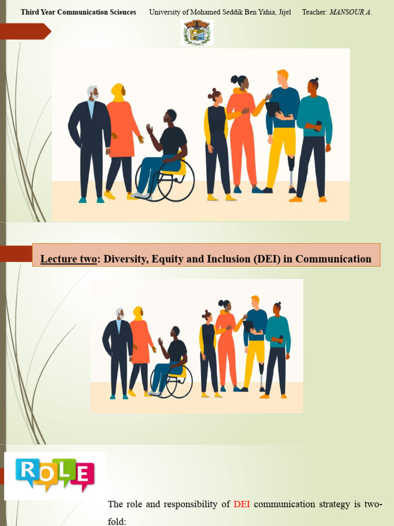 DEI in Communication | PDF | Behavioural Sciences | Communication