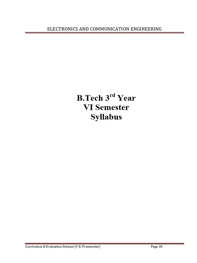 EC Syllabus | PDF | Computer Network | Antenna (Radio)