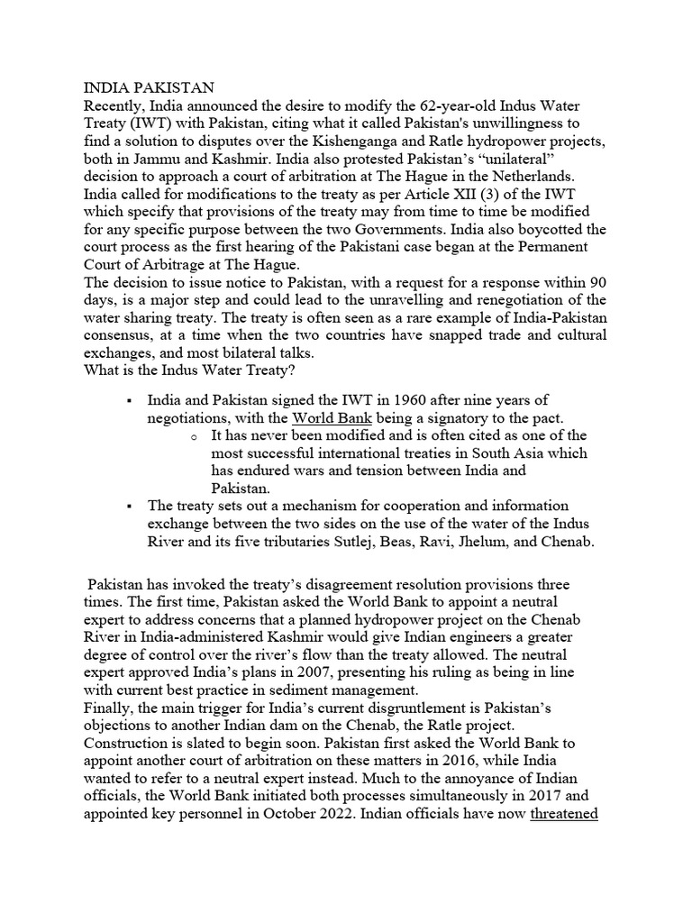 India Pakistan | PDF | International Relations | Global Politics