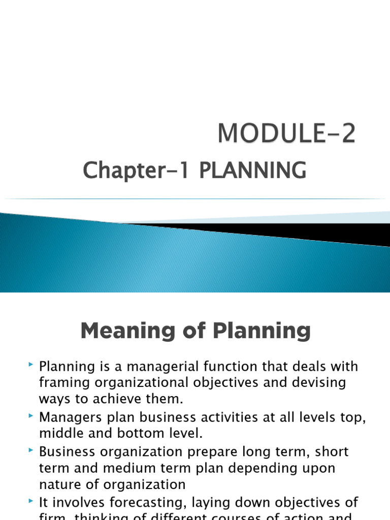 MODULE-2 Pom | PDF | Goal | Decision Making