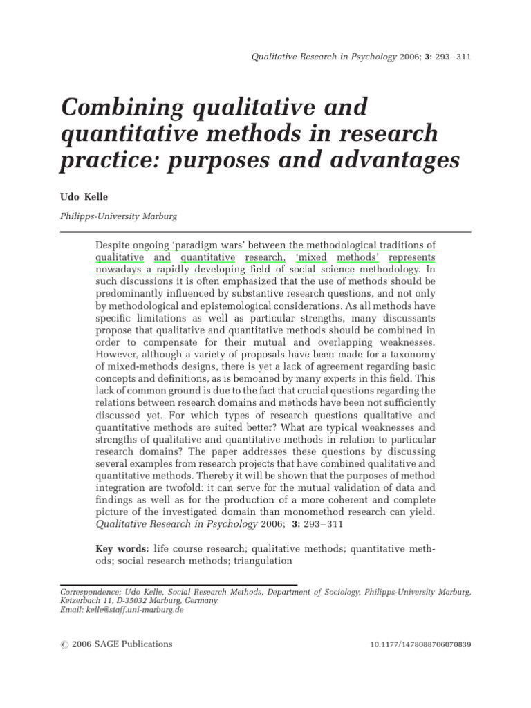 Combining Qualitative and Quantitative Methods in Research Practice ...