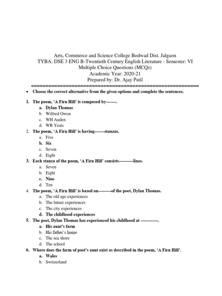 TYBA-SEM-VI-English-S-III (1) | PDF
