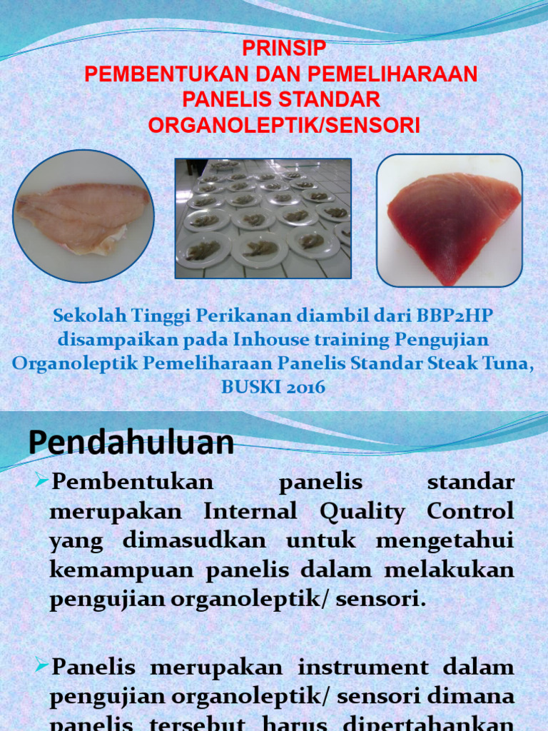 Pembentukan Dan Pemeliharaan Panelis Standar | PDF