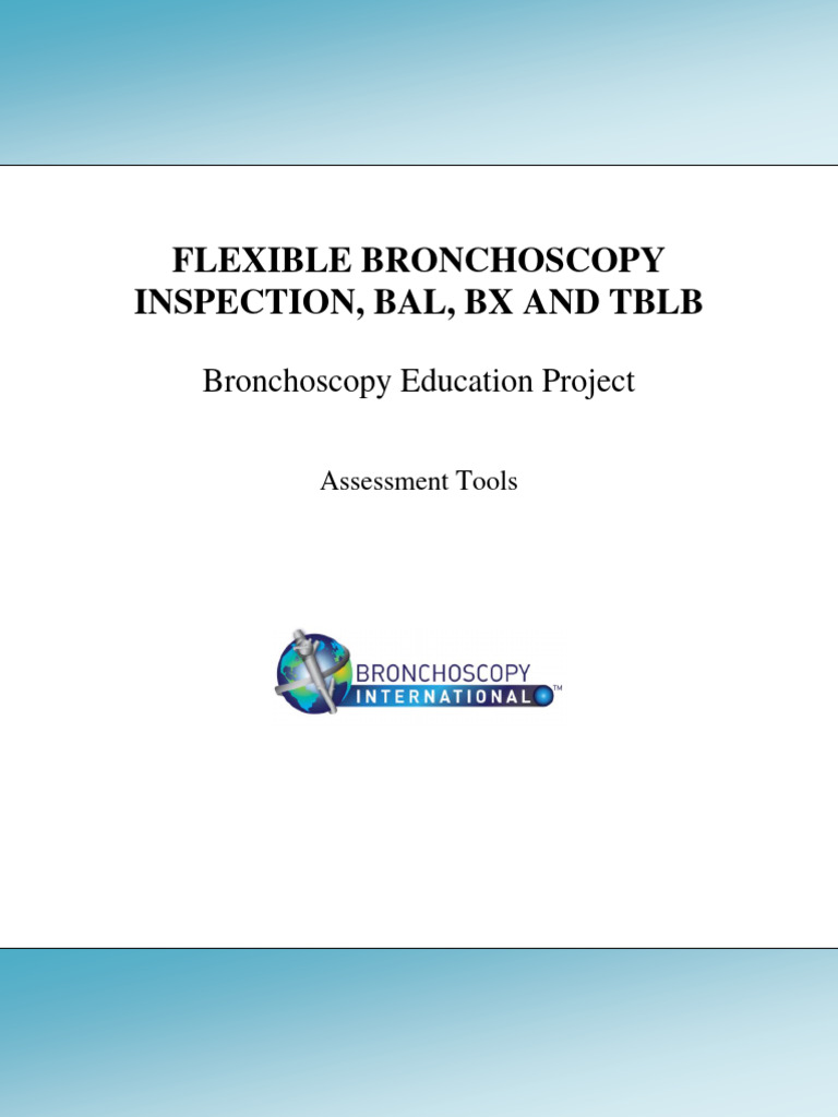 Bronchoscopy Education Project Assessment Tools | PDF | Learning | Behavior Modification