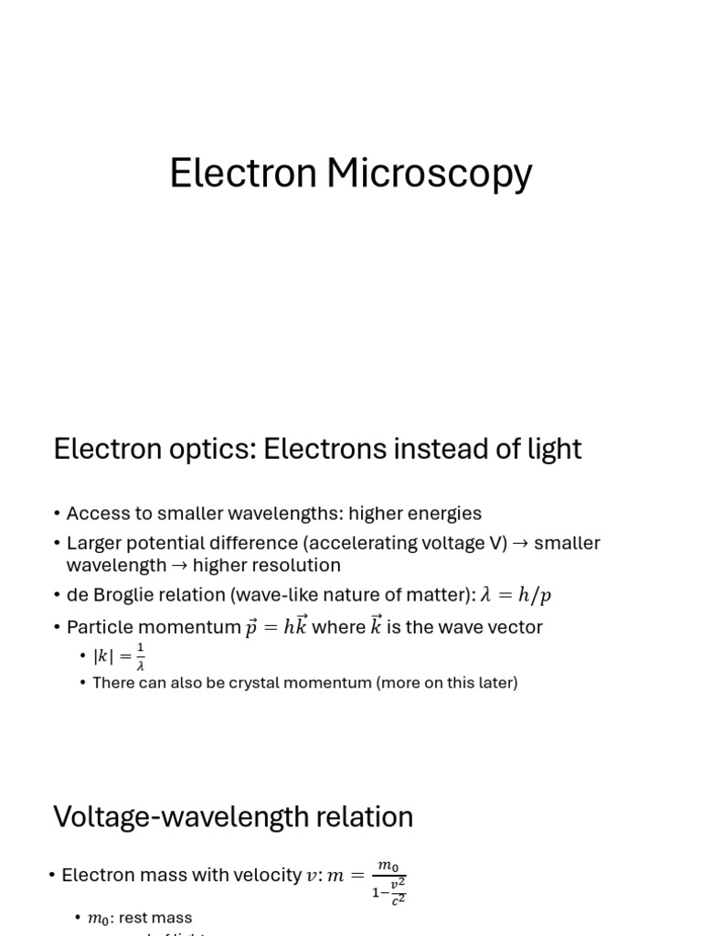 8. Electron Microscopy | Download Free PDF | Transmission Electron ...