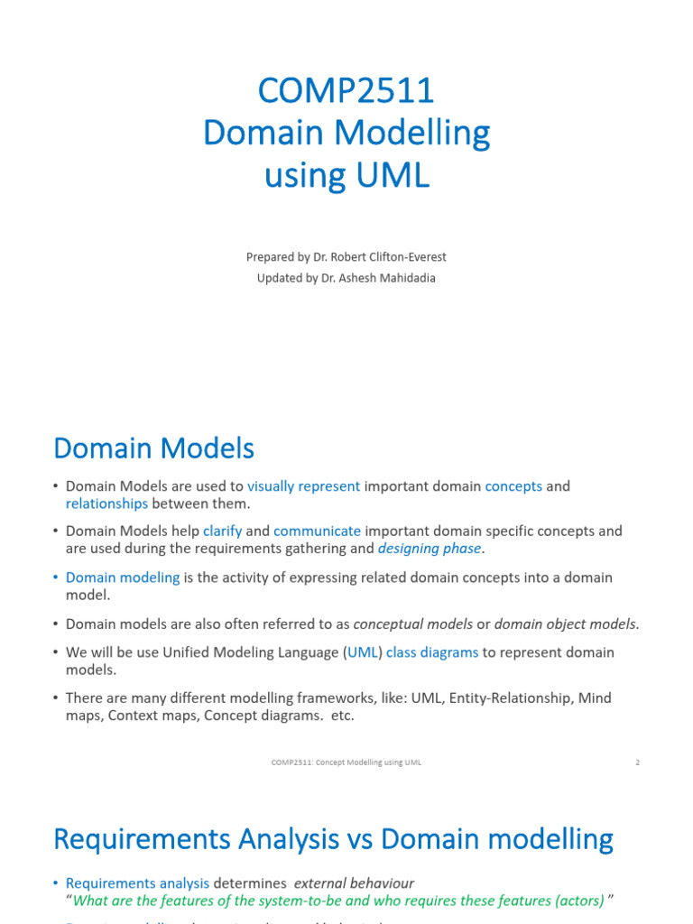 Domain Modelling | PDF | Conceptual Model | Unified Modeling Language