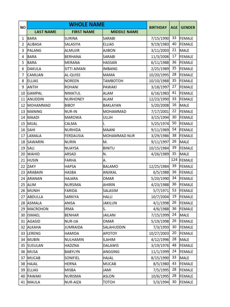 BHW Masterlist 2024 | PDF | Mindanao