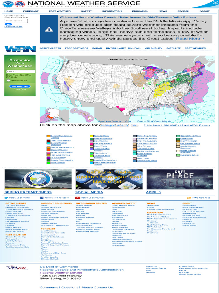 National Weather Service | PDF | National Weather Service | Weather ...