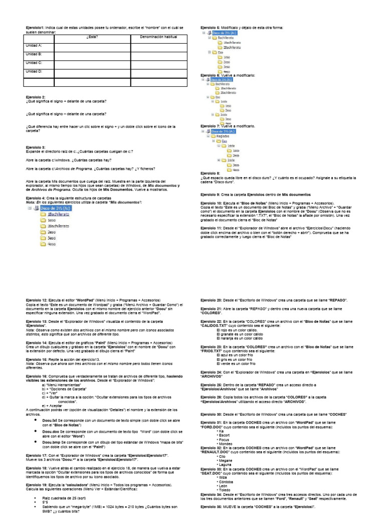 Ejercicio Carpetas 03 | PDF | Archivo de computadora | Directorio ...