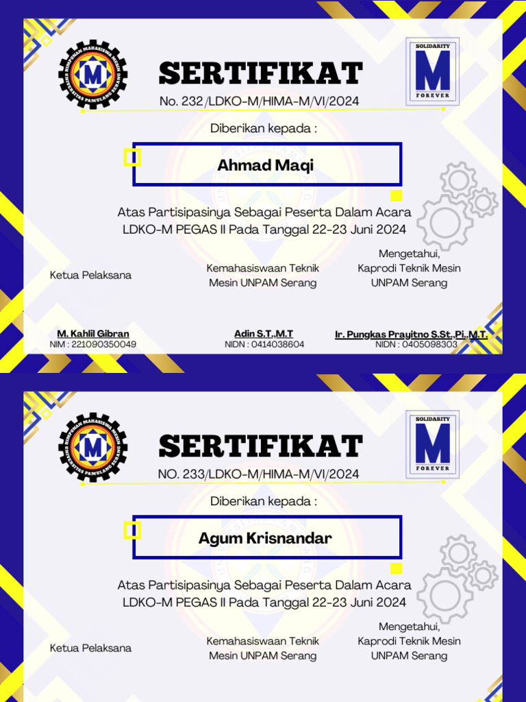 Sertifikat Ldko-M Pegas II | PDF