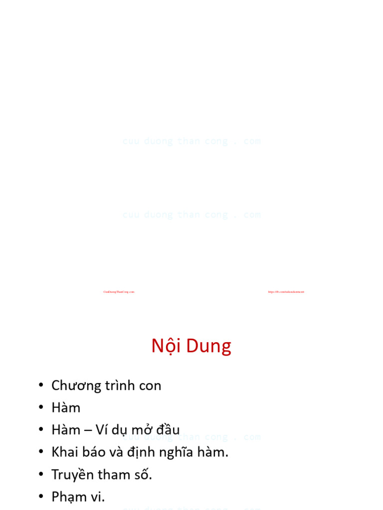 Nhap-Mon-Lap-Trinh - csltnnl05 - Ham - (Cuuduongthancong - Com) | PDF