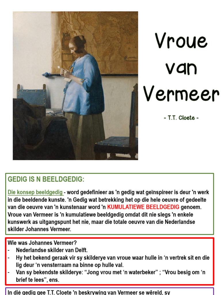 Vroue Van Vermeer (BB) | PDF