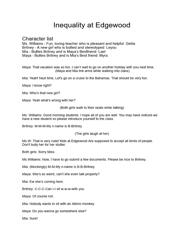 Play Script | PDF