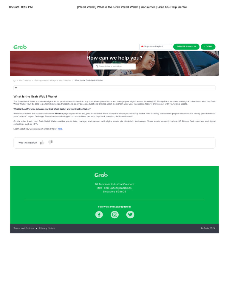 Grab's Web3 Wallet Guide | PDF | Debit Card | Service Industries