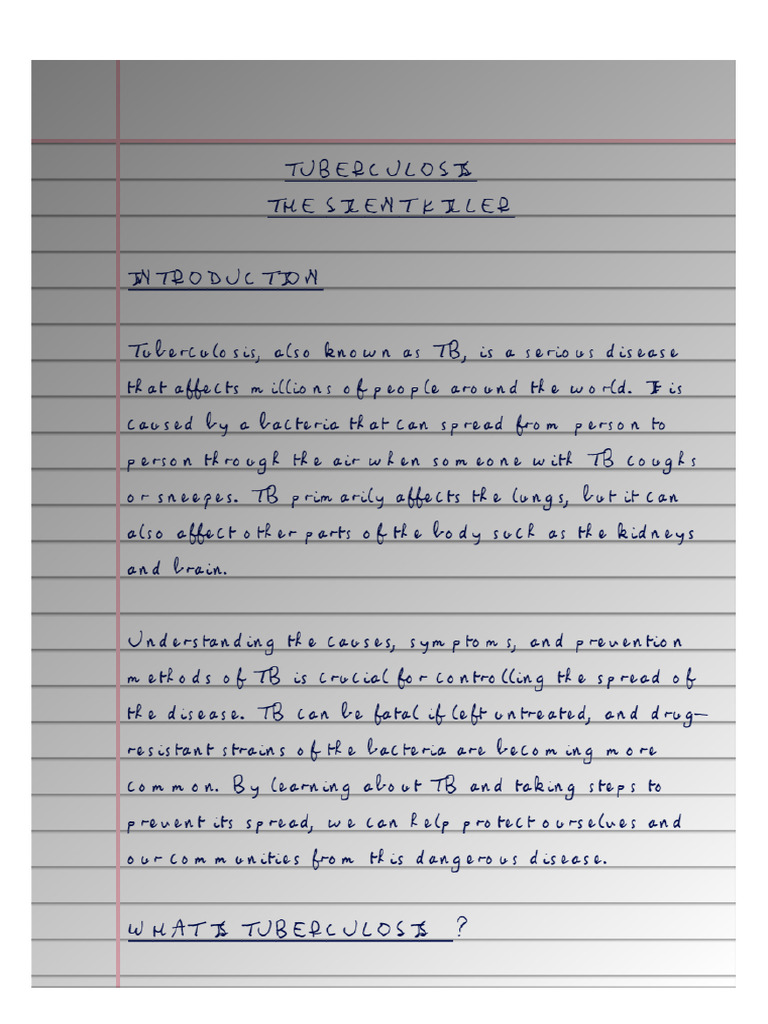 Article PPT Slogan Report | PDF | Tuberculosis | Infection