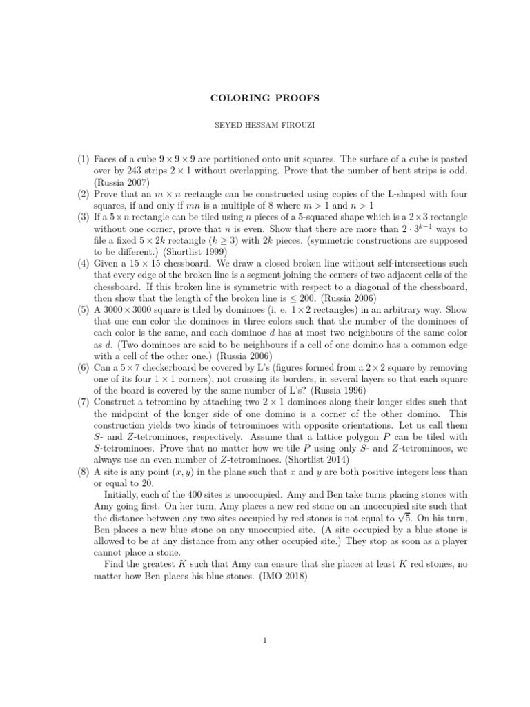Coloring Questions in Mathematics | PDF | Rectangle | Euclidean Plane ...