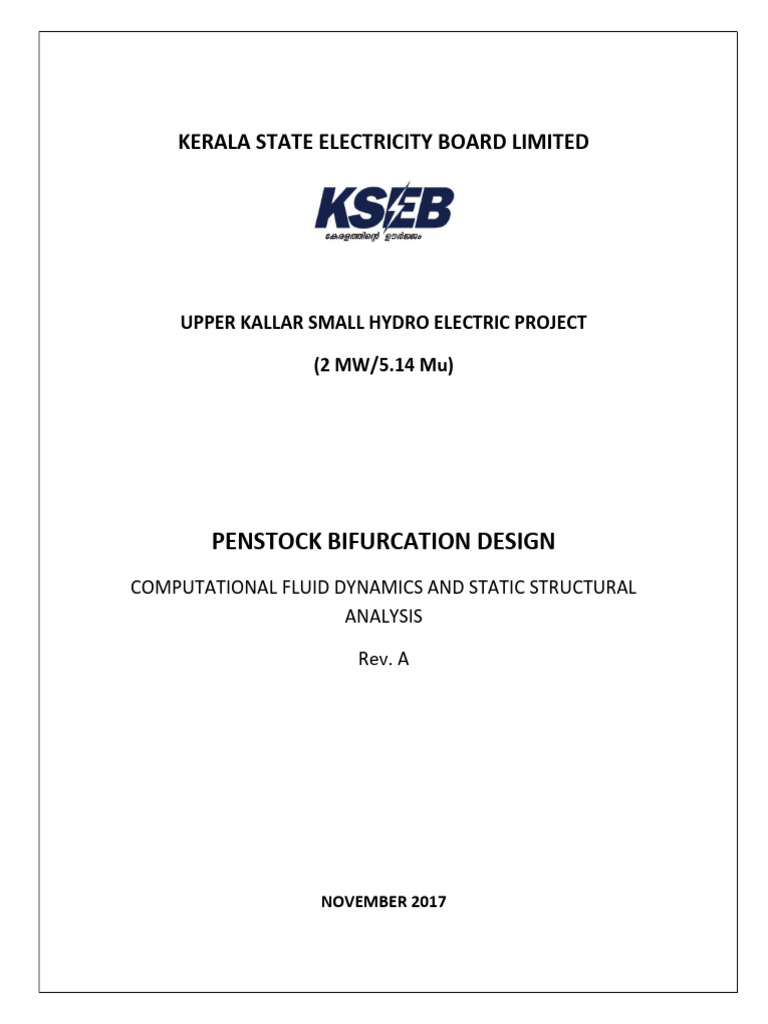 KSEB Kallar Bifurcation Simulation Report PDF Free | PDF | Computational Fluid Dynamics ...