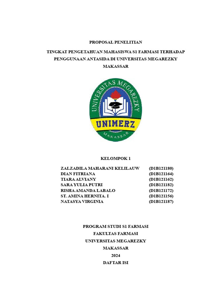 Tingkat Pengetahuan Antasida Mahasiswa | PDF | Kesehatan Holistik ...
