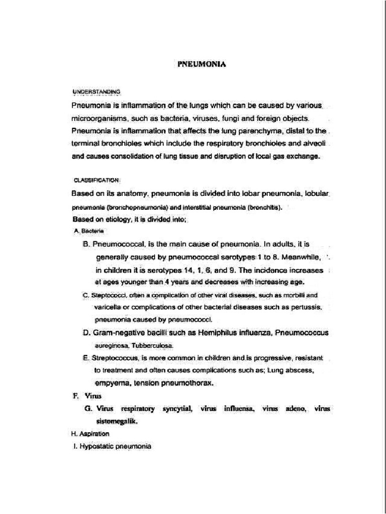 PNEUMONIA KEL 1 (Nic Noc) | PDF