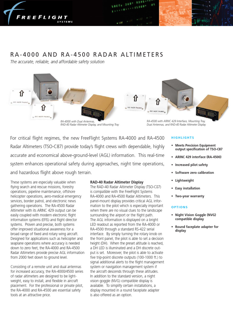 Ra 4000 4500 | PDF | Radar | Electronics