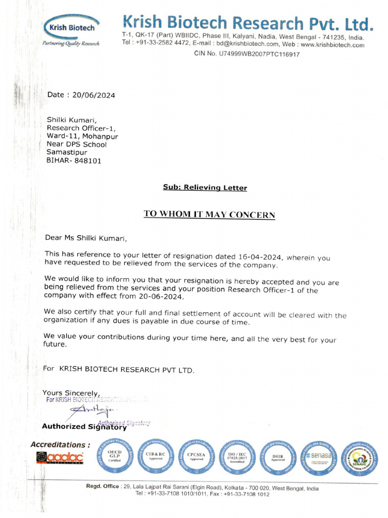 Release Letter | PDF