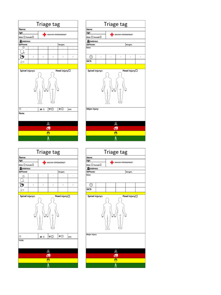 Triage Tag D | PDF | Emergency Medical Services | Incident Management