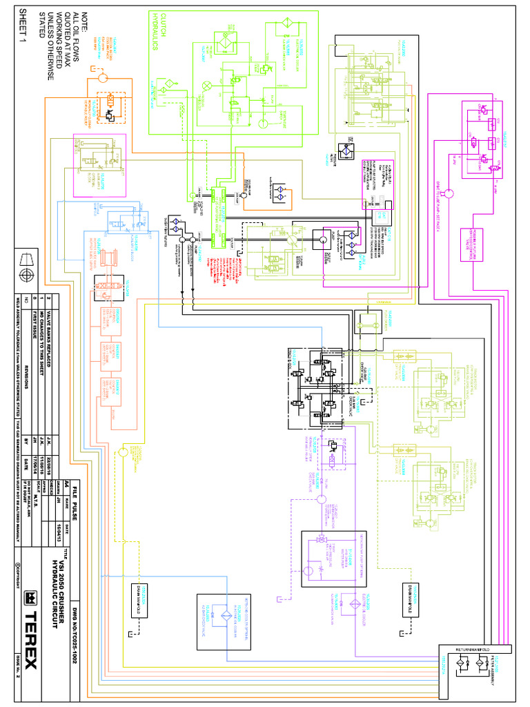 V-2050 Hyd SCH Sheet-1 | PDF