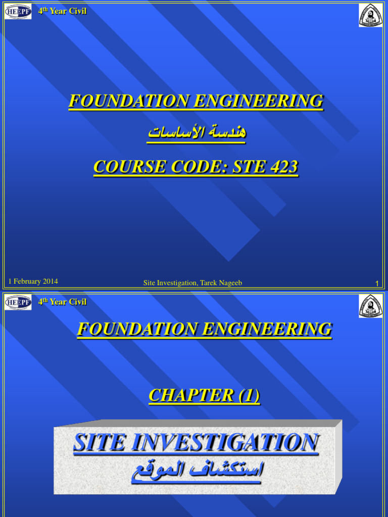 1. Site Investigation | PDF