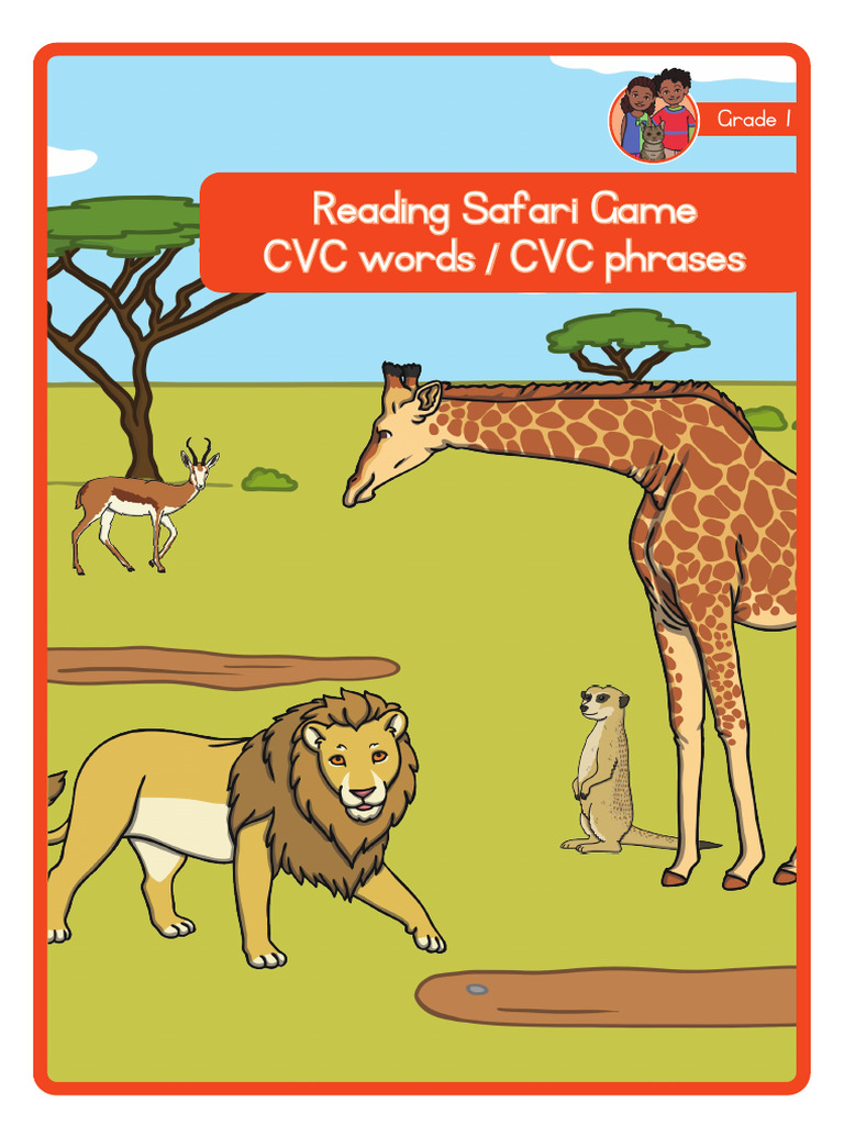 Za HL 1678821601 Grade 1 Phonics Reading Safari Game CVC Words - Ver ...