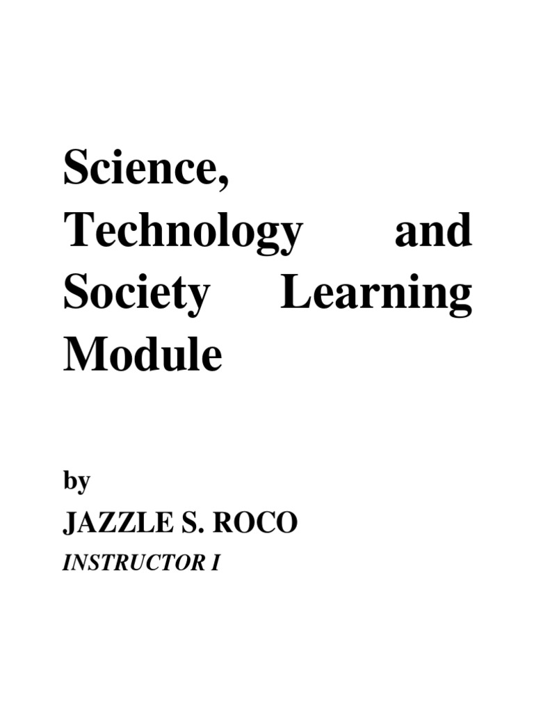 STS Modules | Download Free PDF | Id | Science