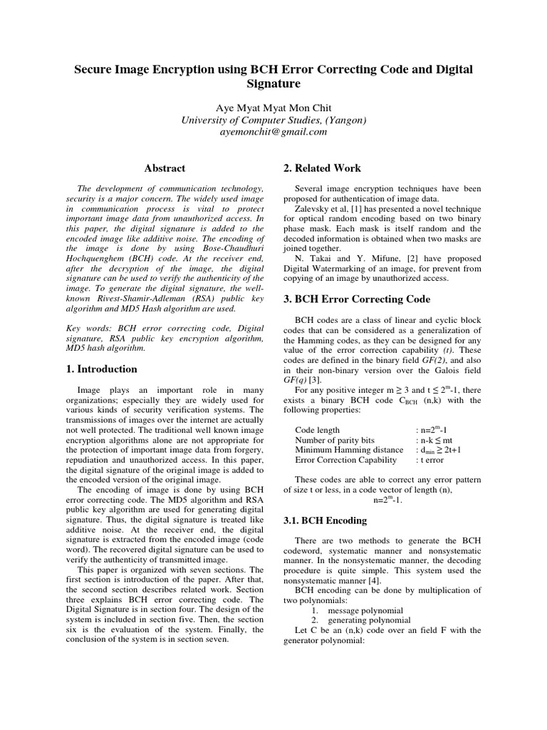 PSC 2010 Paper | PDF | Encryption | Cryptography