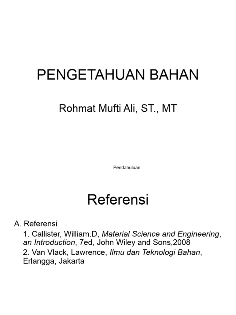 Ilmu dan Teknologi Material Dasar | PDF | Komputer
