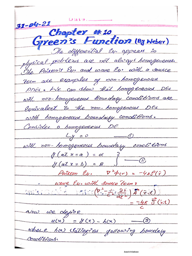 Green's Function (P18-26) | PDF