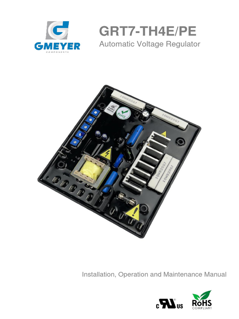 Manual GRTD-TH4 | PDF | Power Supply | Electric Generator