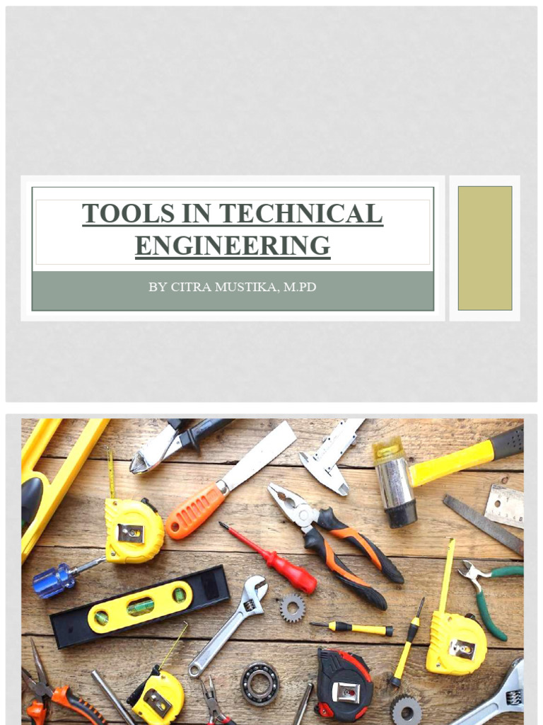 Materi Tools in Engineering | PDF | Screw | Drill