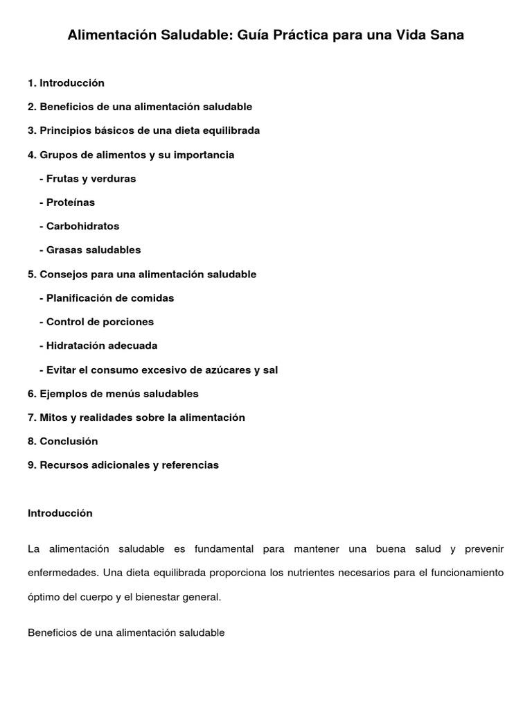 Alimentacion Saludable Guia Practica | PDF | Dieta | Dieta saludable