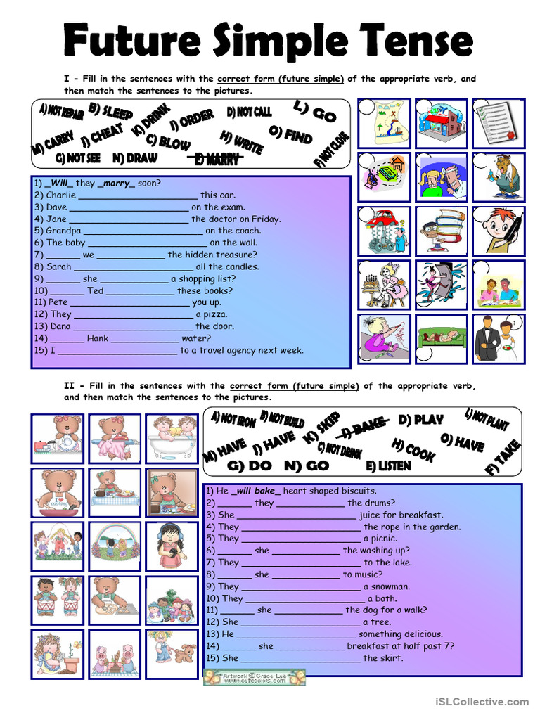 Future Simple Tense Fully Editable With Key Pdf