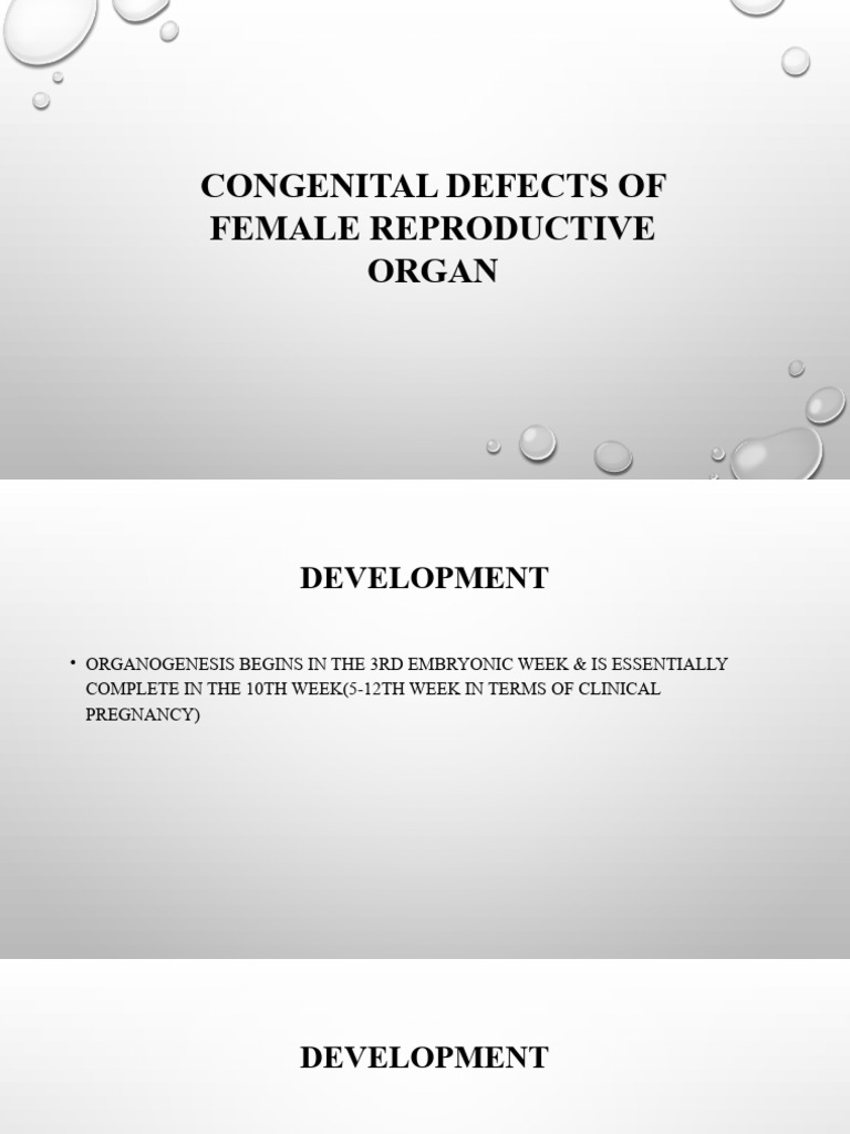 Congenital Defect of Female Reproductive Organ - Dr. Wulan Soemardji ...