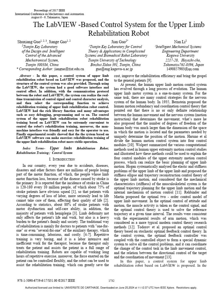 The LabVIEW-based Control System For The Upper Limb Rehabilitation ...
