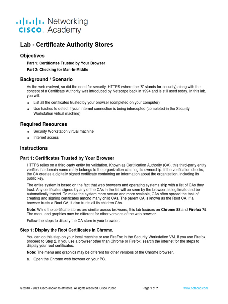 17.2.7-lab---certificate-authority-stores | Download Free PDF | Public Key Certificate ...